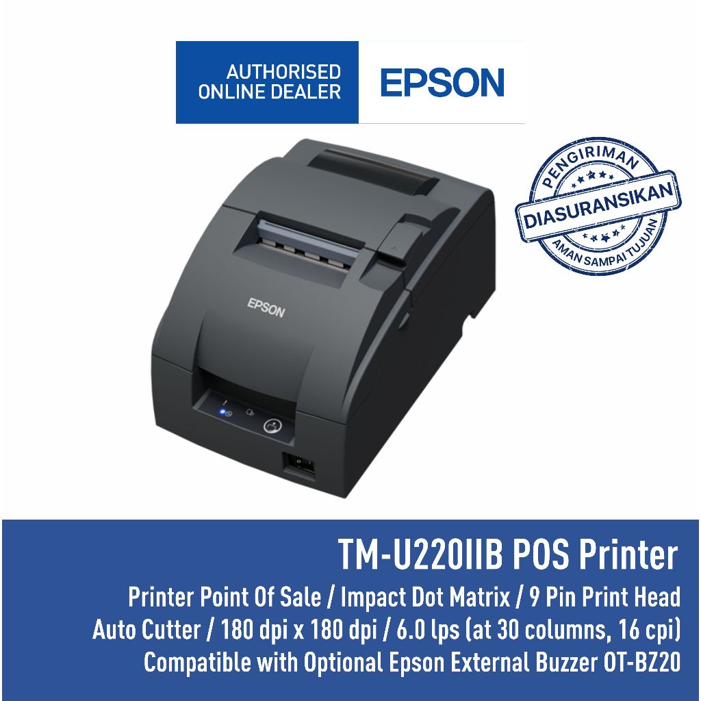 Jual Printer Epson TMU220 B TMU220B TM-U220B TMU220IIB TM-U220IIB ...