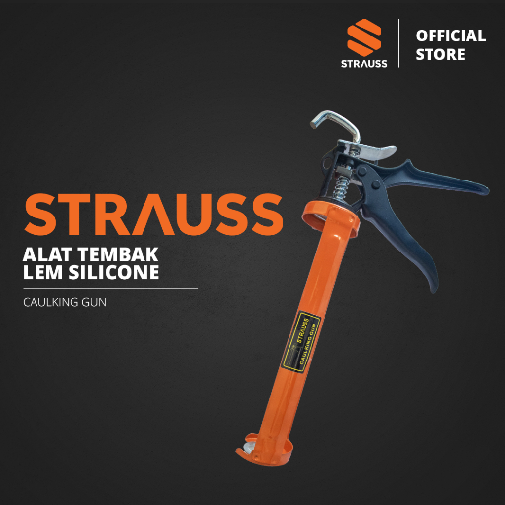 Jual STRAUSS Alat Tembak Lem Silicone/ Caulking Gun/ Durable Material ...