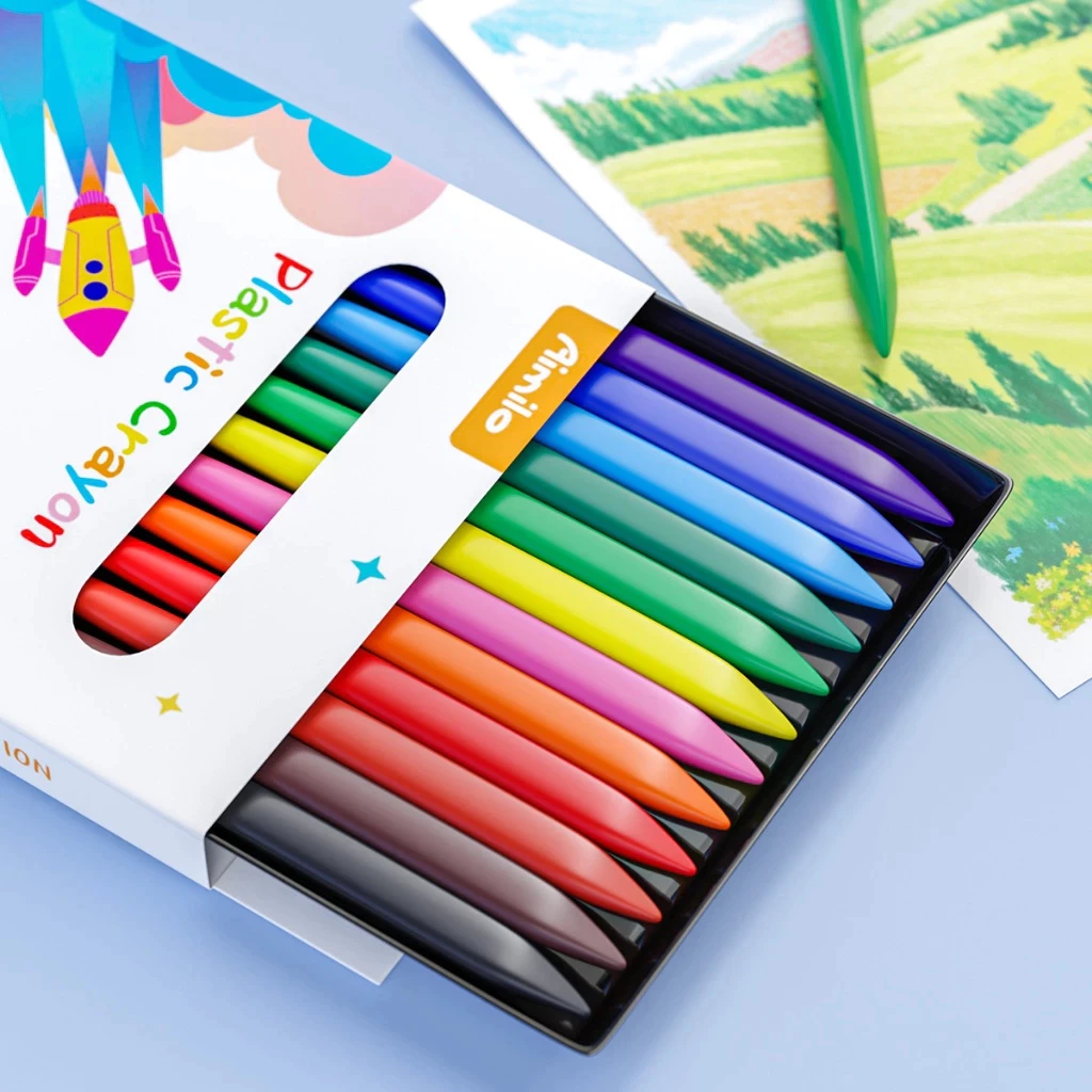 Jual Krayon Warna Crayon Warna Anti Patah Crayon Plastik Lengkap Warna ...