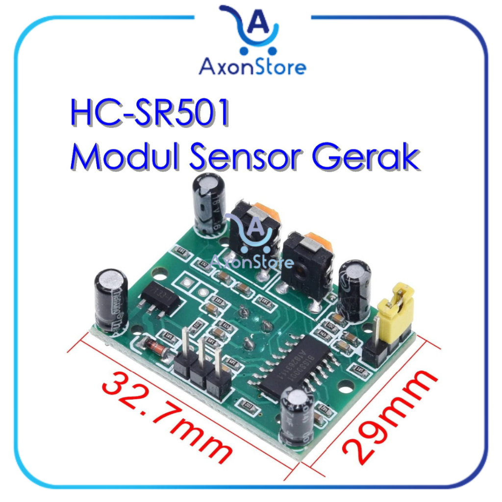 Jual Human Motion Detector HC-SR501 PIR INFRARED IR Sensor Gerak SR 501 ...
