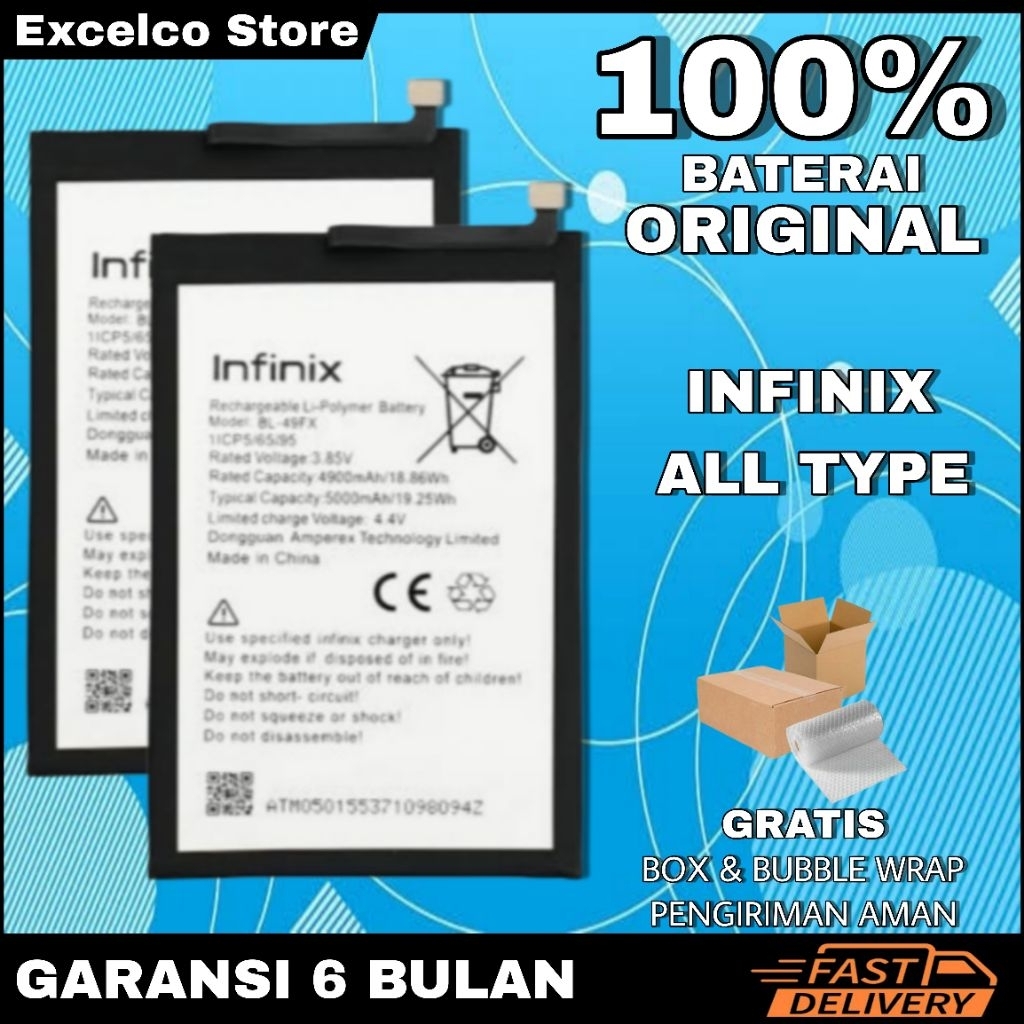 Jual BATERAI BATRE BATERE BATRAI BATTERY INFINIX HOT 5 6 7 8 9 PLAY HOT ...