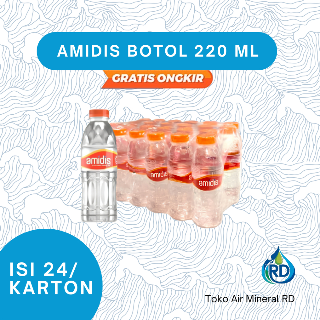 Jual RD - AMIDIS Botol 220 ML 1 Dus - Isi 24 x 220 ML - Air Minum ...