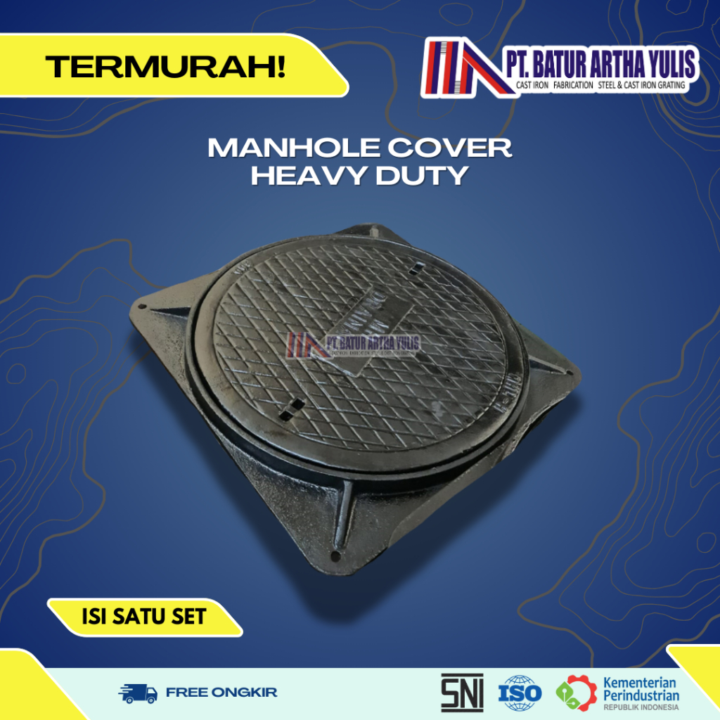 Jual MANHOLE COVER HEAVY DUTY DIA. 400 mm | DRAINAGE | CAST IRON ...