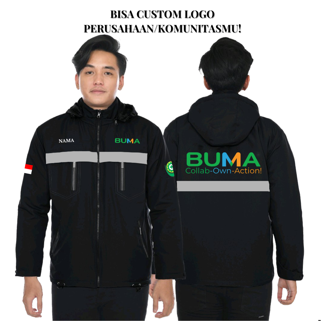 Jual Jaket Pt.BUMA Bisa Custom Logo Perusahaan/komunitasmu Satuan ...