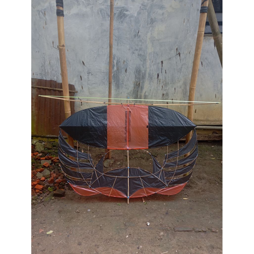 Jual layangan ram raman mini + sendaren 125cm (sudah testing terbang ...