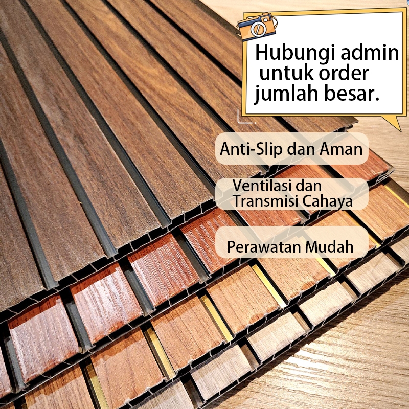 Jual Woodpanel Dekorasi Rumah Mewah Wallpanel 300x8mm 2.9Meter ...