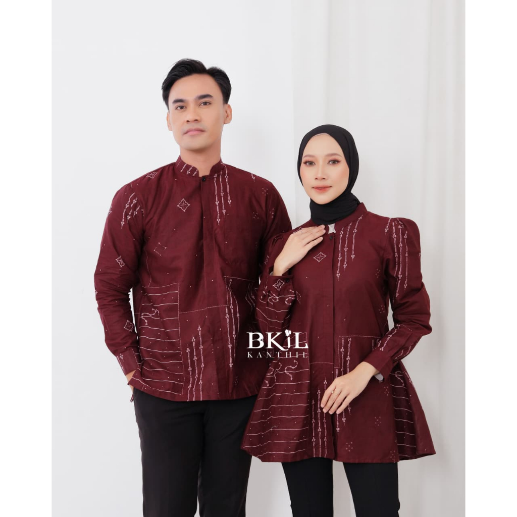 Jual KANTHIL Batik Wanita Modern Couple Pria Atasan Sarimbit Panahan ...
