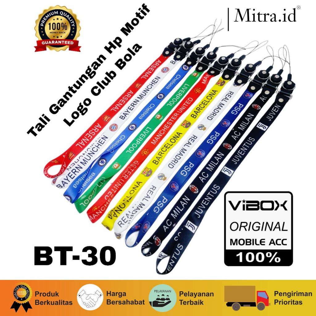 Jual MS - (1PC) Tali Gantungan Hp Panjang Motif Karakter Club Bola ...