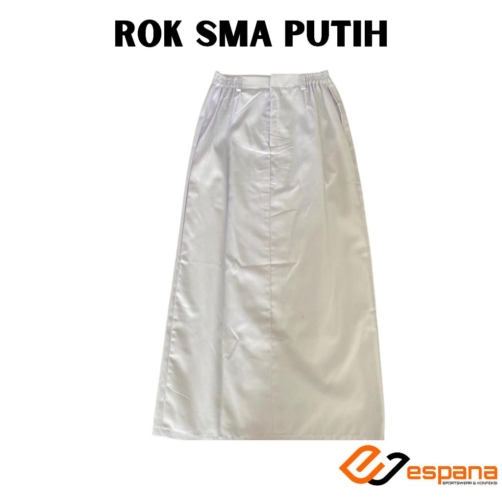 Jual Rok Seragam SMA Putih / Rok Seragam Sekolah SMA model A Putih ...