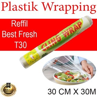 Jual PLASTIK CLING WRAP | BEST FRESH CLING WRAP REFILL 30 CM x 30 M ...