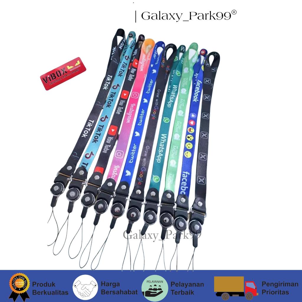 Jual (1PC) Tali Hp Gantungan Motif All Medsos | Tali Gantungan Kunci ...