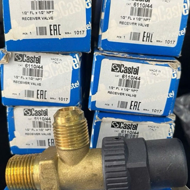 Jual CASTEL Receiver Valve 1/2" FL X 1/2" NPT 6110/44 | Shopee Indonesia