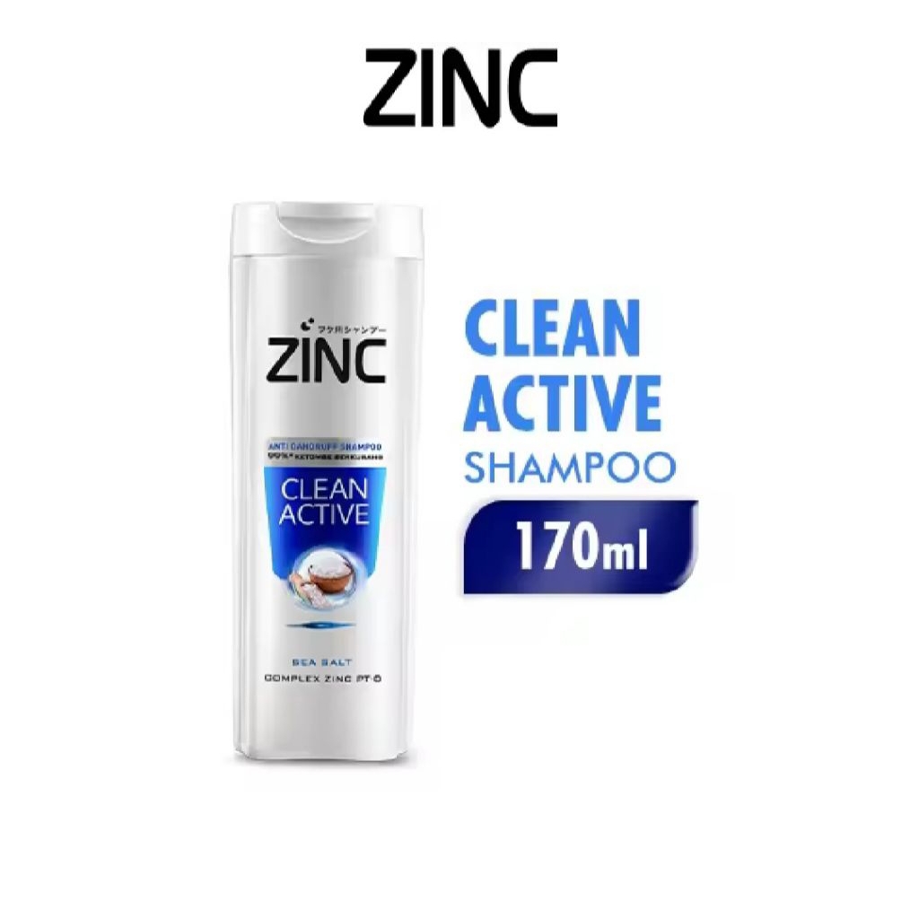 Jual Shampo Zinc Clean Active Sea Salt Clay Botol 170 Ml | Shopee Indonesia