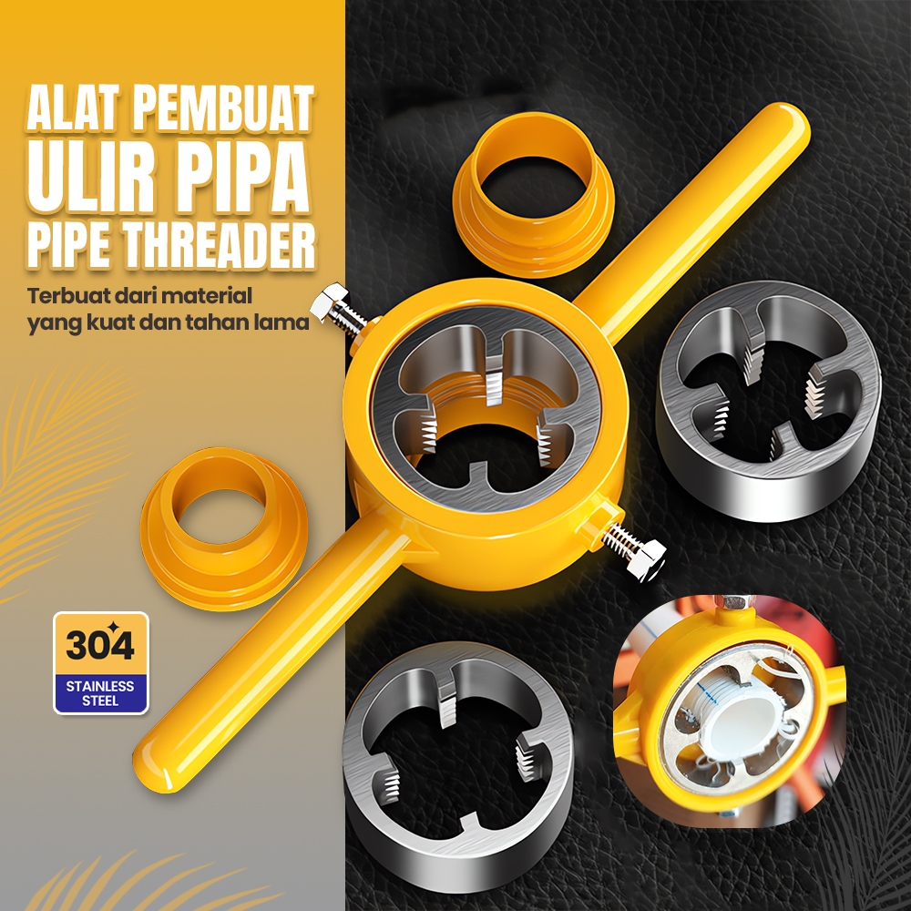 Jual 6 Set Pipa Baut Alat Ulir Pipa Plastik Kunci L Sakti 4/6 Inci Pipa ...