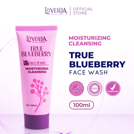 Jual Surya Lovenda True Blueberry Face Wash 100gr Sabun wajah original ...