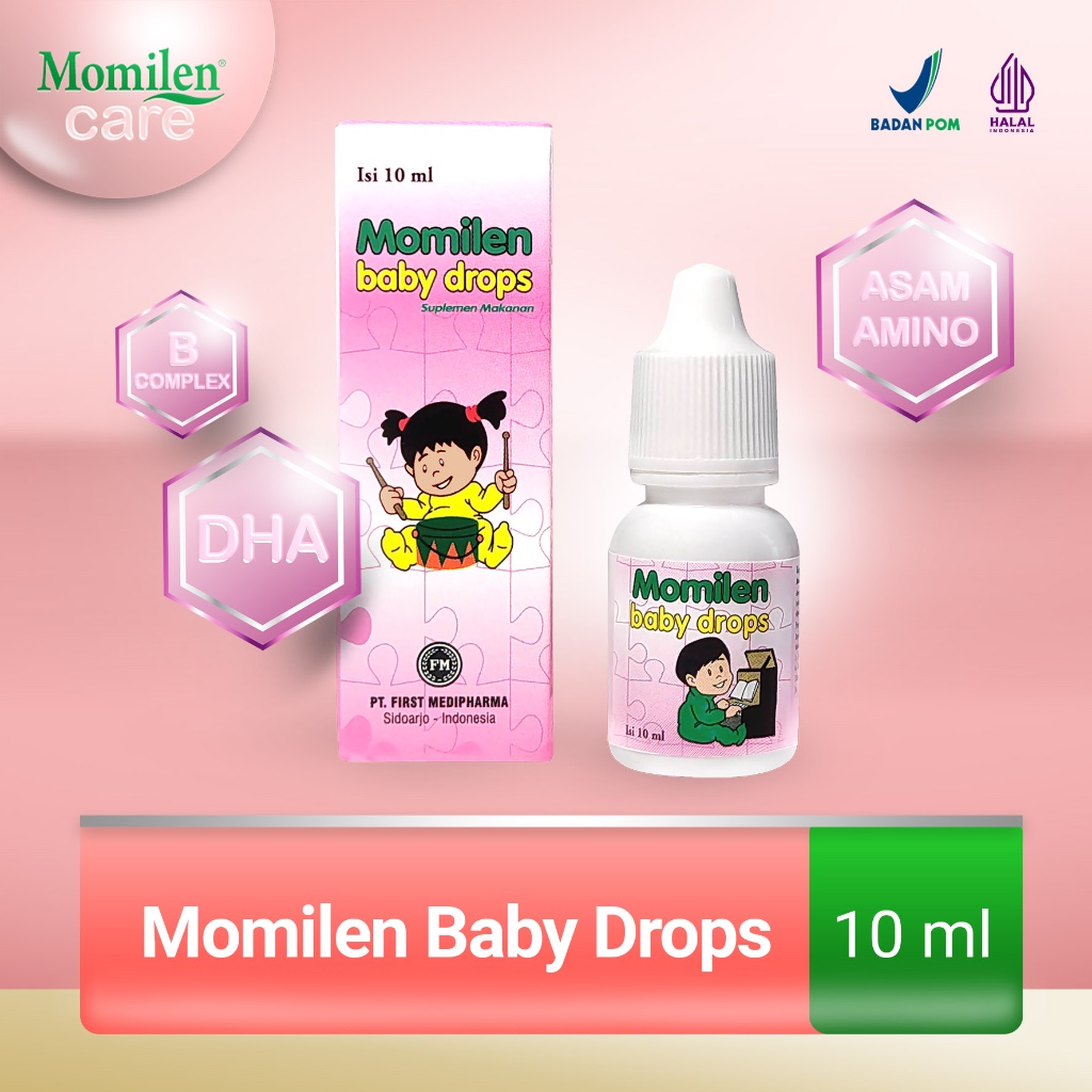 Jual MOMILEN BABY DROPS 10ml / MPASI / DHA / AA / B Complex / Vitamin ...