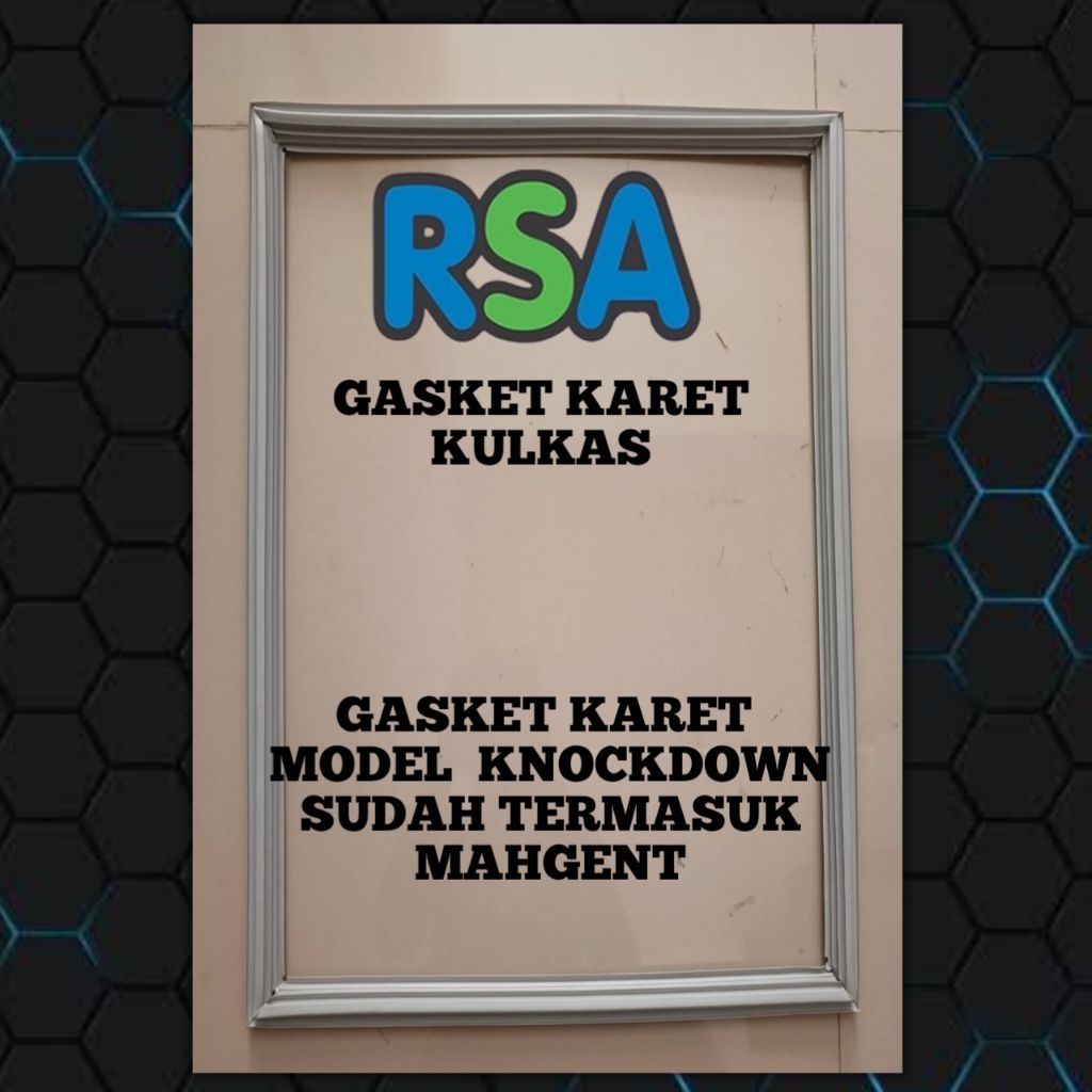 Jual GASKET KARET PINTU FREEZER FRIZER RSA KNOCDOWN 79 x 58,5 CM ...
