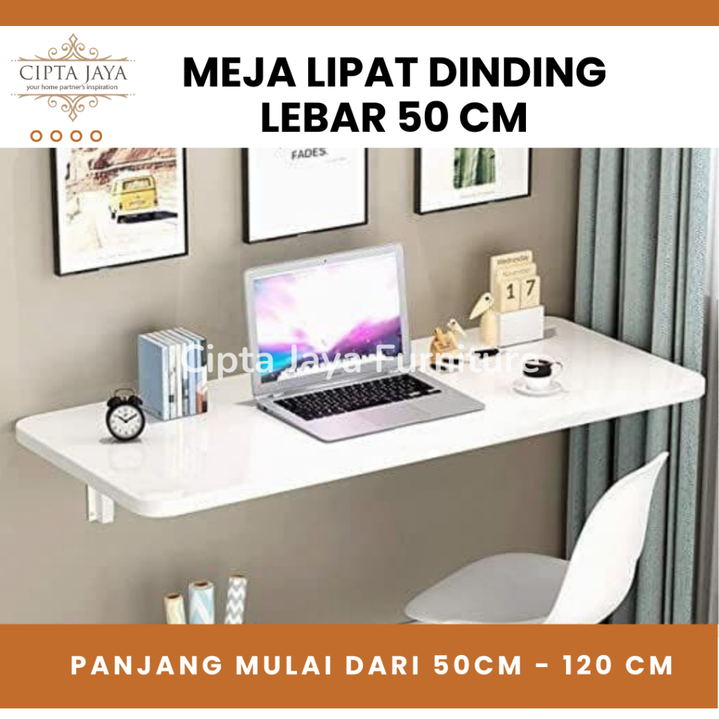 Jual Cipta Jaya - Custom Meja Lipat Dinding Kayu Lebar 50 cm Sudah ...