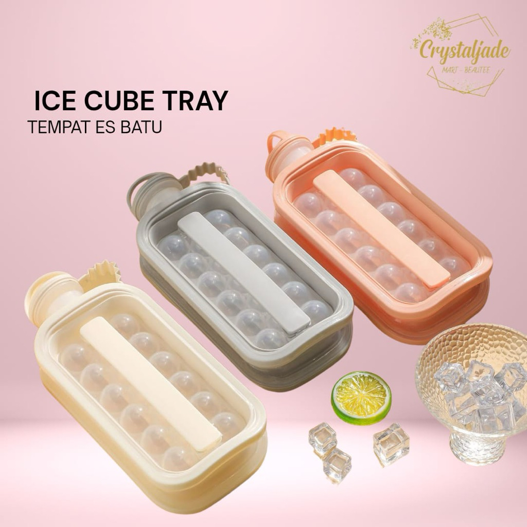 Jual Botol Cetakan Es Batu Silikon Portable | Tempat Es Batu Praktis ...