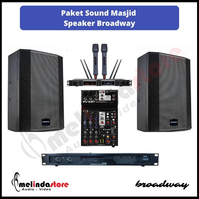 Jual Paket Sound System Masjid Speaker Broadway | Shopee Indonesia