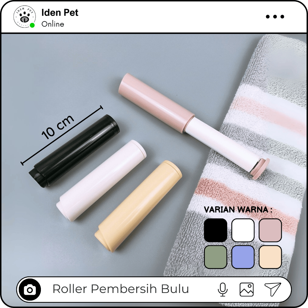 Jual IDEN PET Roller Pembersih Bulu Hewan Kucing Alat Pembersih Bulu ...