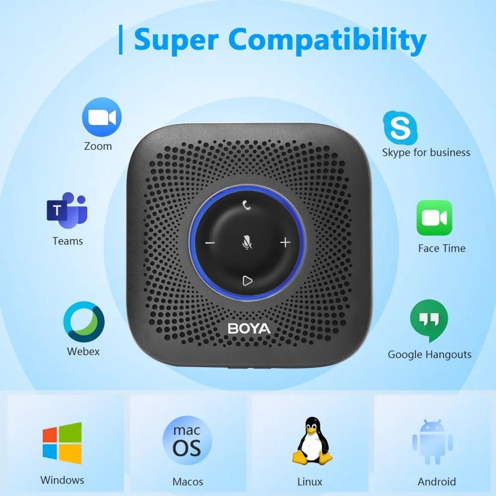 Jual Speakerphone Bluetooth BOYA Blobby Pro, Mic Perekam Suara 360 ...