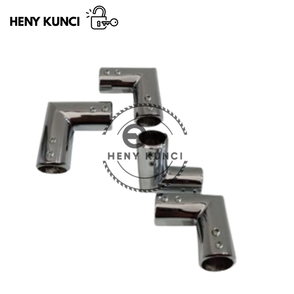 Jual Glass Connector L Pipa ke Pipa Siku 90°Stainless | Shopee Indonesia