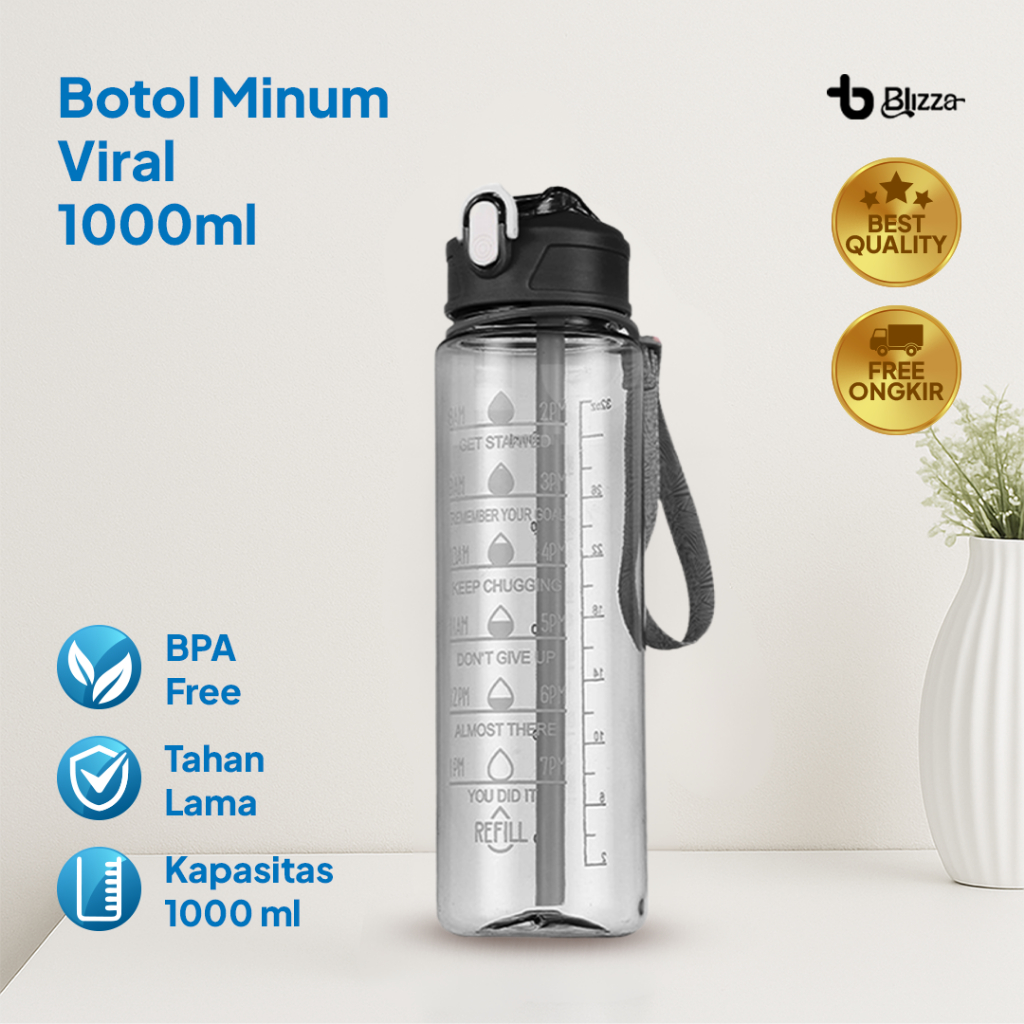 Jual Botol Minum 1liter Kerja dan Olahraga Viral - Tumbler Minum MURAH ...