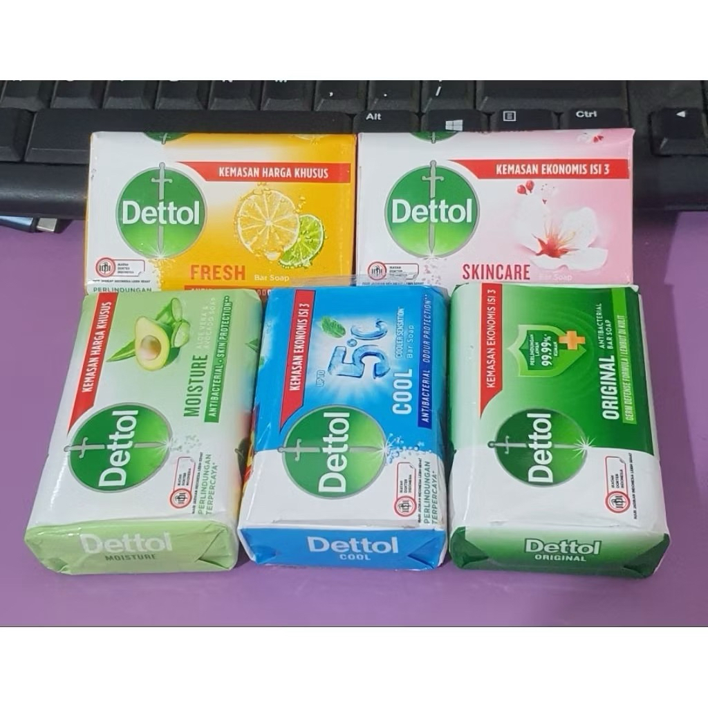 Jual Sabun batang dettol 100gr dpt 5 pcs (rijek) | Shopee Indonesia