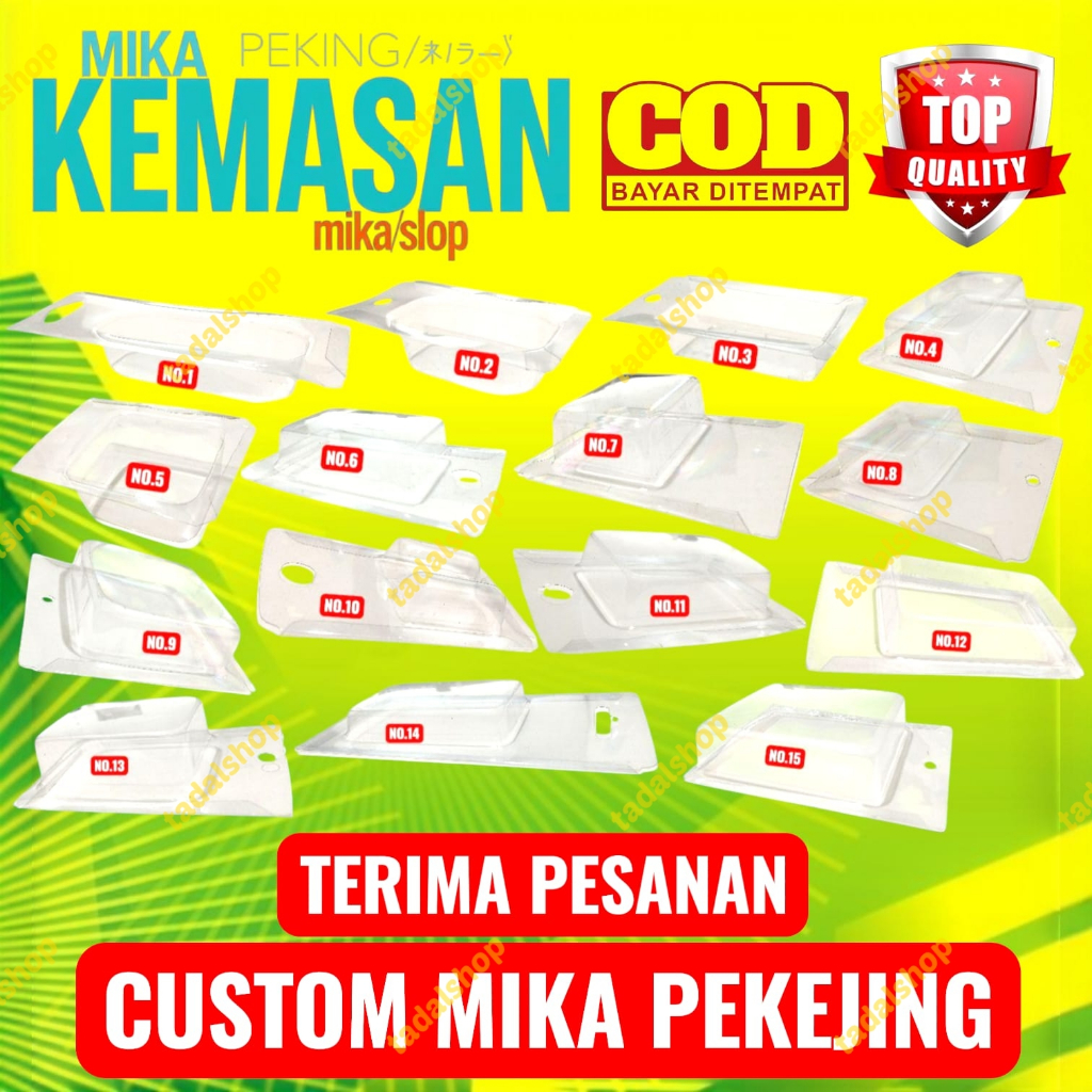 Jual MIKA KEMASAN/MIKA PACKING/MIKA SLOP/MIKA KEMASAN LURE/MIKA SERBA ...