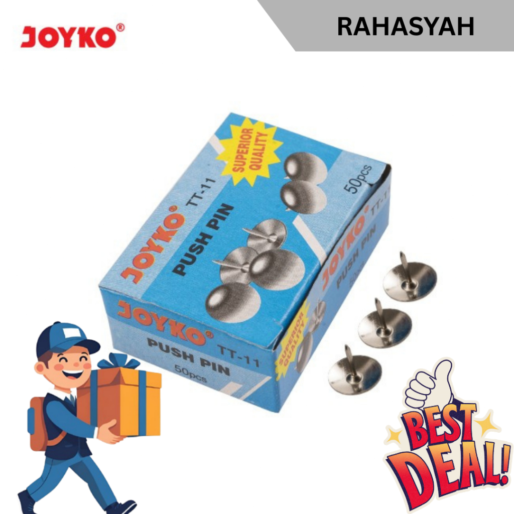 Jual 1 box paku payung push pin joyko tt-11 dan Mitsuwa superior ...