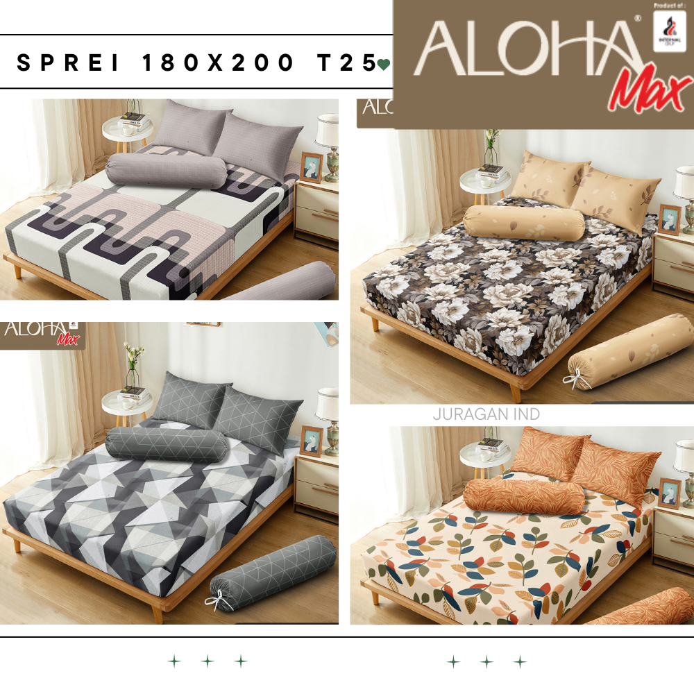 Jual Sprei Aloha KING 180x200 T25 By Ladyrose Bahan halus lembut tidak ...