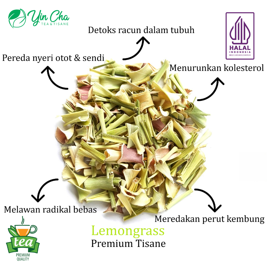 Jual TOP Grade Dried Lemongrass/Serai Kering Premium 500 gr & 1 kg ...