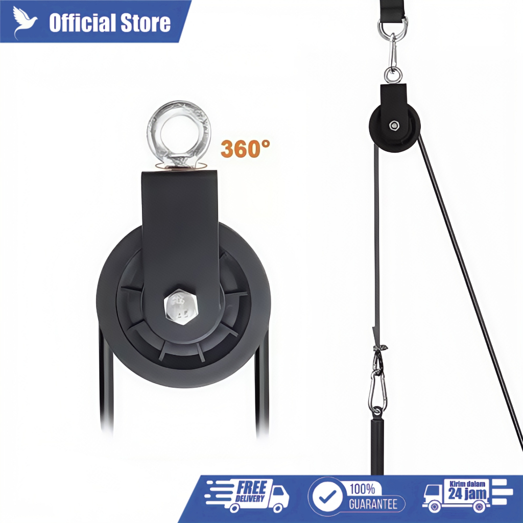 Jual Single Katrol Pulley Cable Home Gym Logam Roda Pulley Home Gym ...