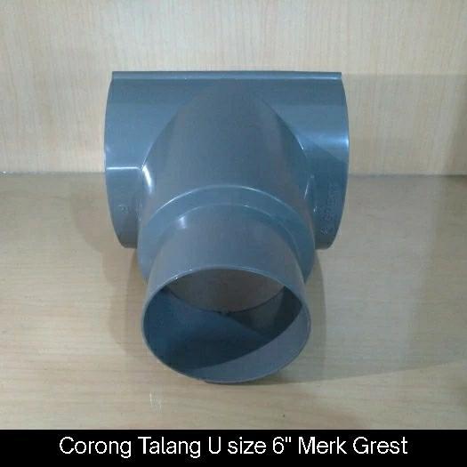 Jual CORONG TALANG AIR PVC OVAL 6" MERK GREST | 1/2 LINGKARAN | TALANG ...