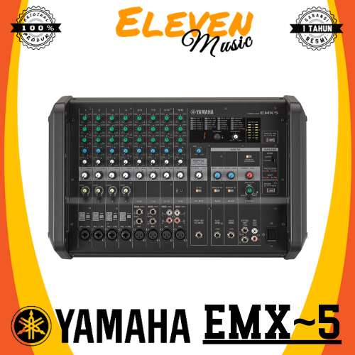 Jual Yamaha Power Mixer EMX5 630W Stereo Powered Mixer Amplifier EMX-5 ...
