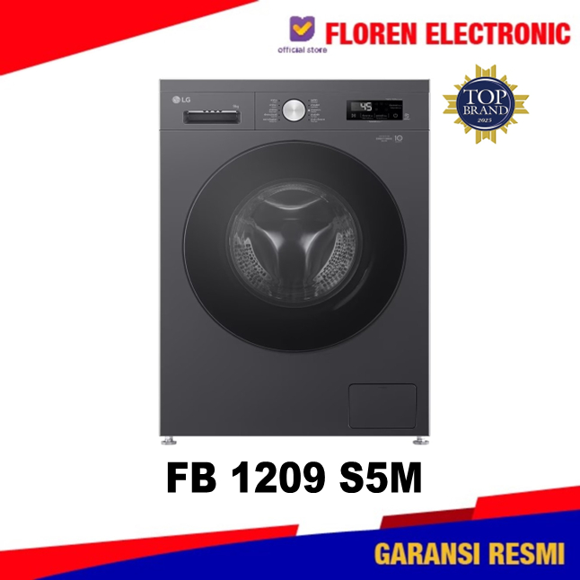 Jual Mesin cuci LG Front loading 9 kg FB1209S5M / FB 1209 S5M Inverter ...