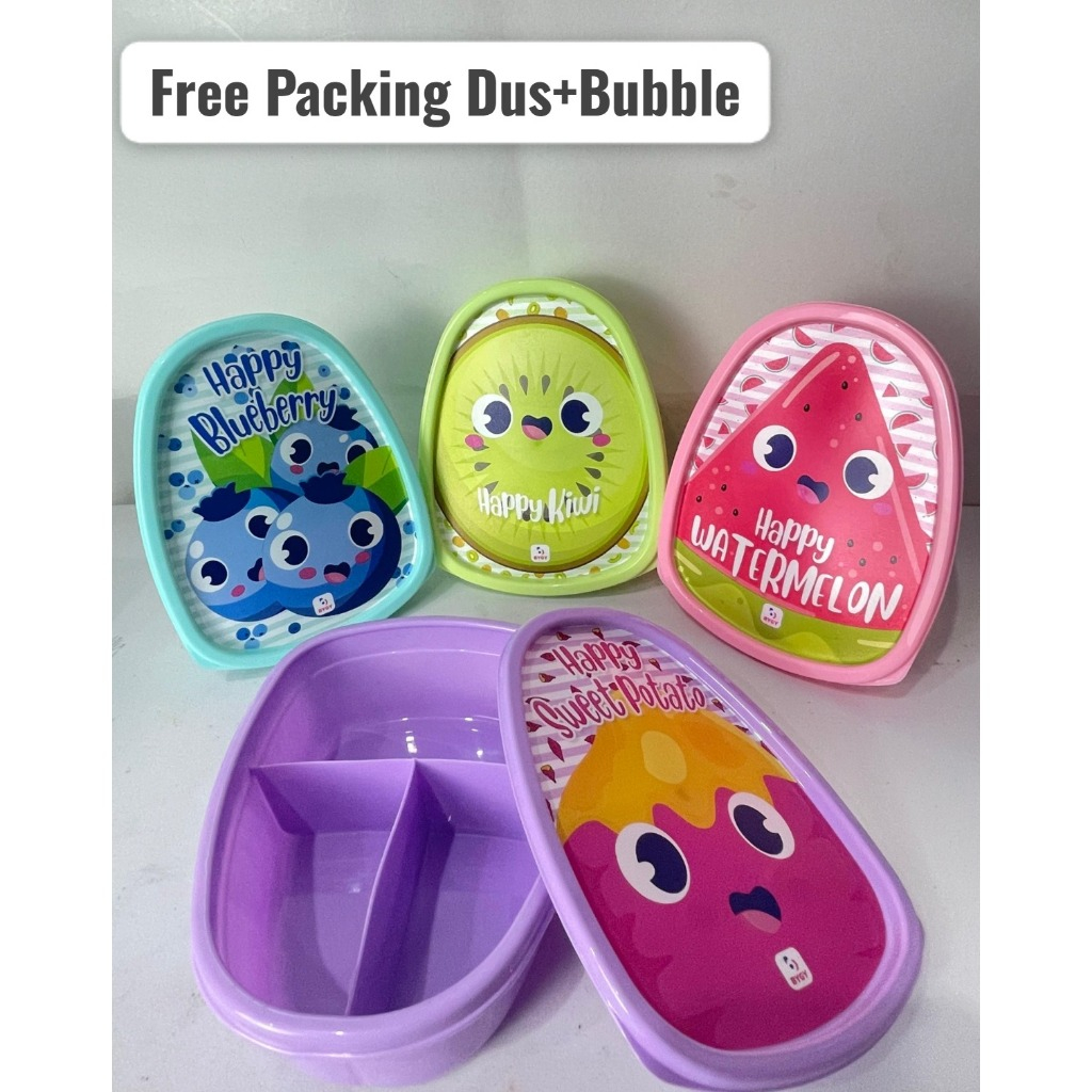 Jual Lunch Box Gabi Fruit 420 ml & Gabi Animal 550 ml Sekat Lunch Box ...