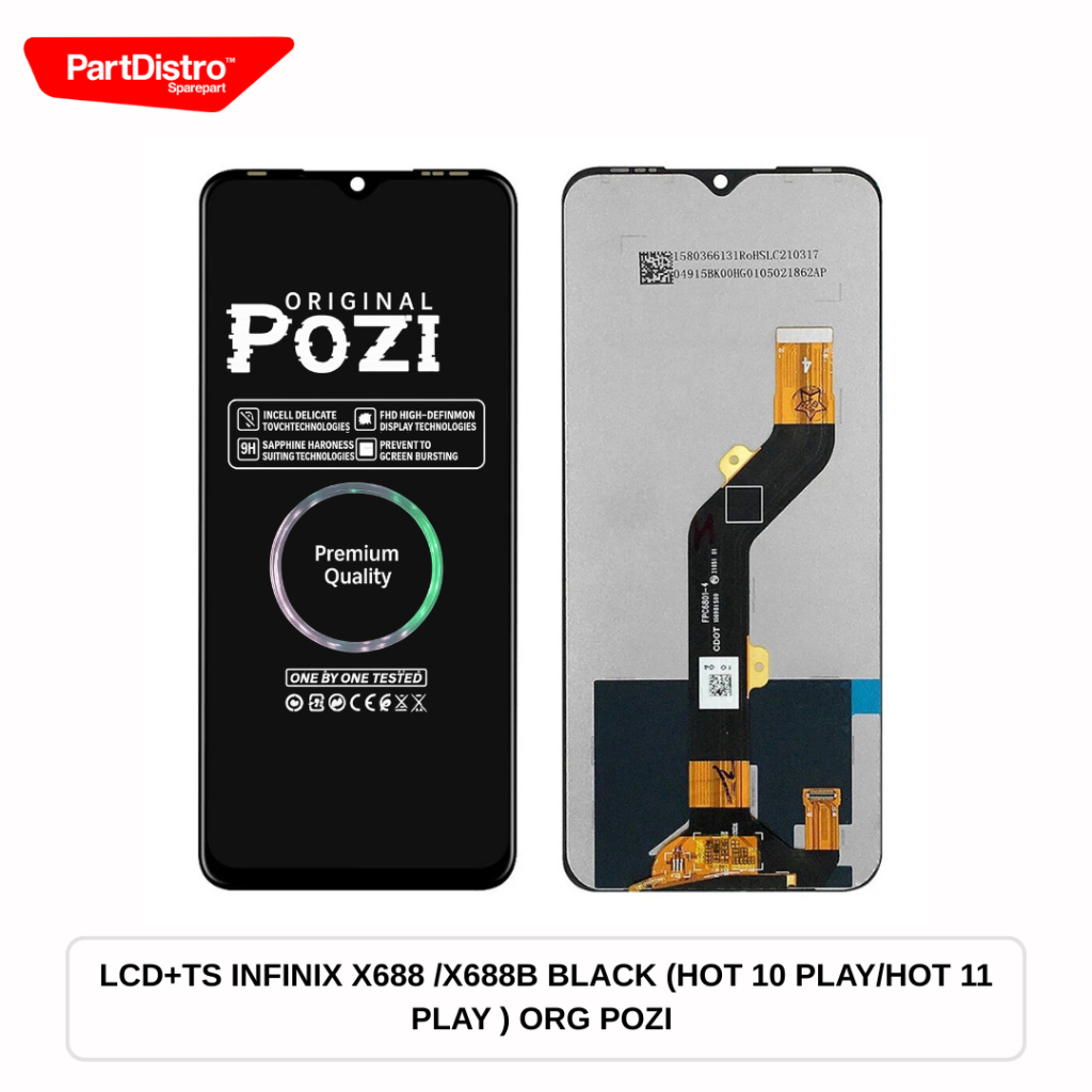 Jual LCD+TS INFINIX X688 /X688B BLACK (HOT 10 PLAY/HOT 11 PLAY ) ORG ...