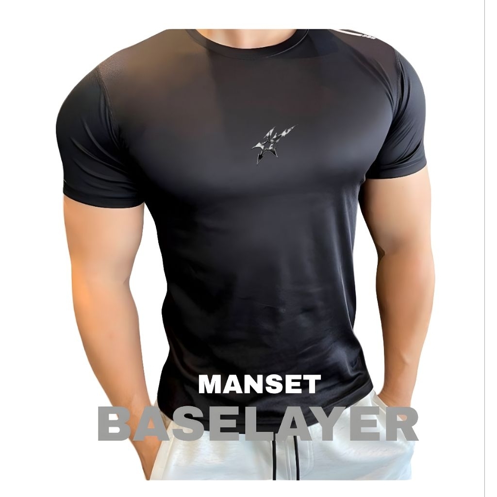 Jual baju manset baselayer kaos manset buat gym fitnes futsal kaos ...