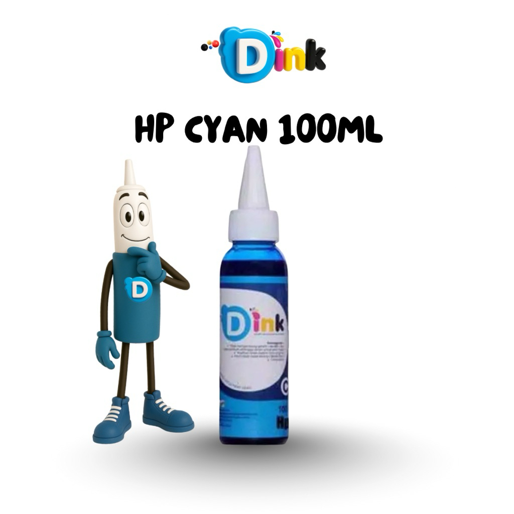 Jual Tinta Printer DINK Seri HP 100ml Cyan Biru DCP Smart Tank ...