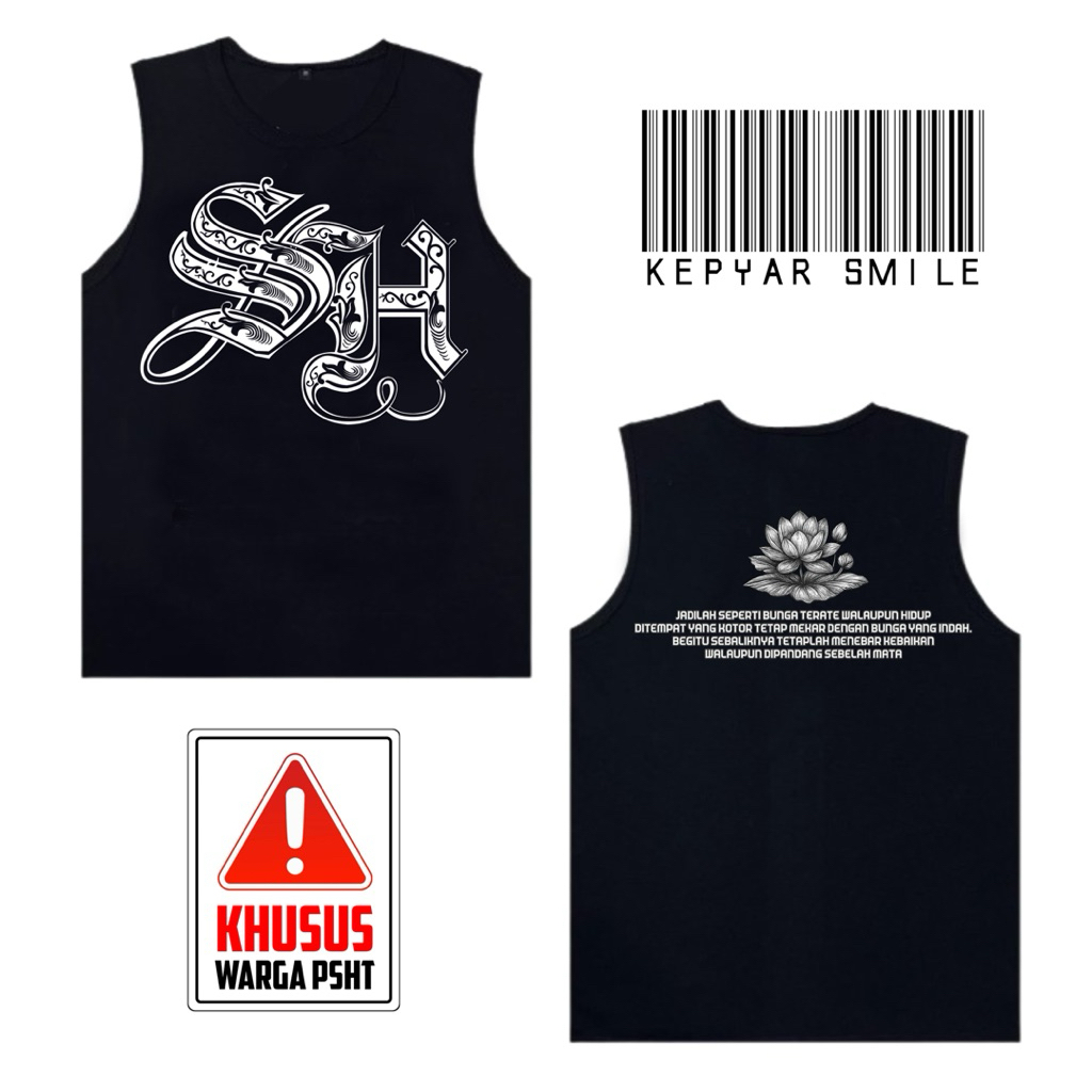 Jual Singlet PSHT Filosofi Bunga Terate (Vol 45) Free Stiker | Shopee ...
