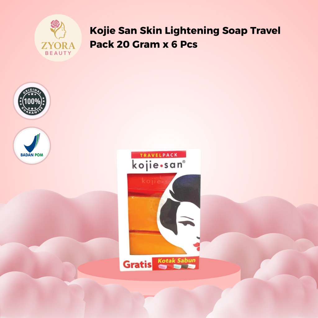 Jual Kojie San Skin Lightening Soap Travel Pack 20 Gram x 6 Pcs ...