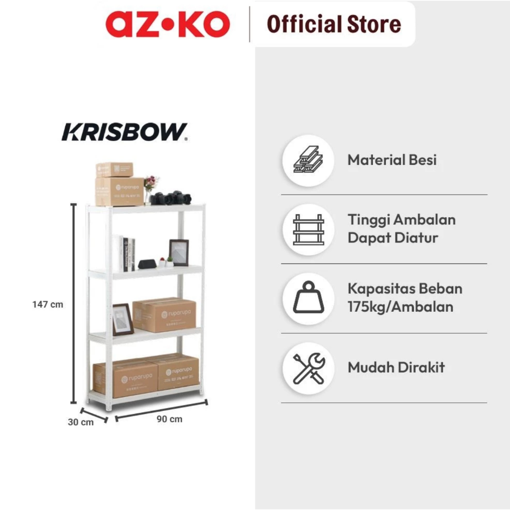 Jual Rak Besi Krisbow Terlengkap & Harga Terbaru Mei 2026 | Shopee ...
