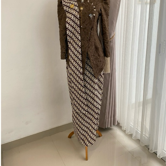 Jual Rok dan selendang batik parang rok kebaya Katun Panjang | Shopee ...