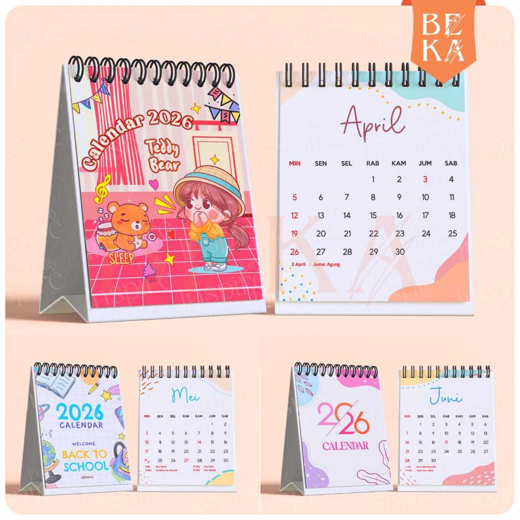 Jual KALENDER 2026 MINI - KALENDER MEJA MINI - CALENDER MEJA DUDUK 2026 ...