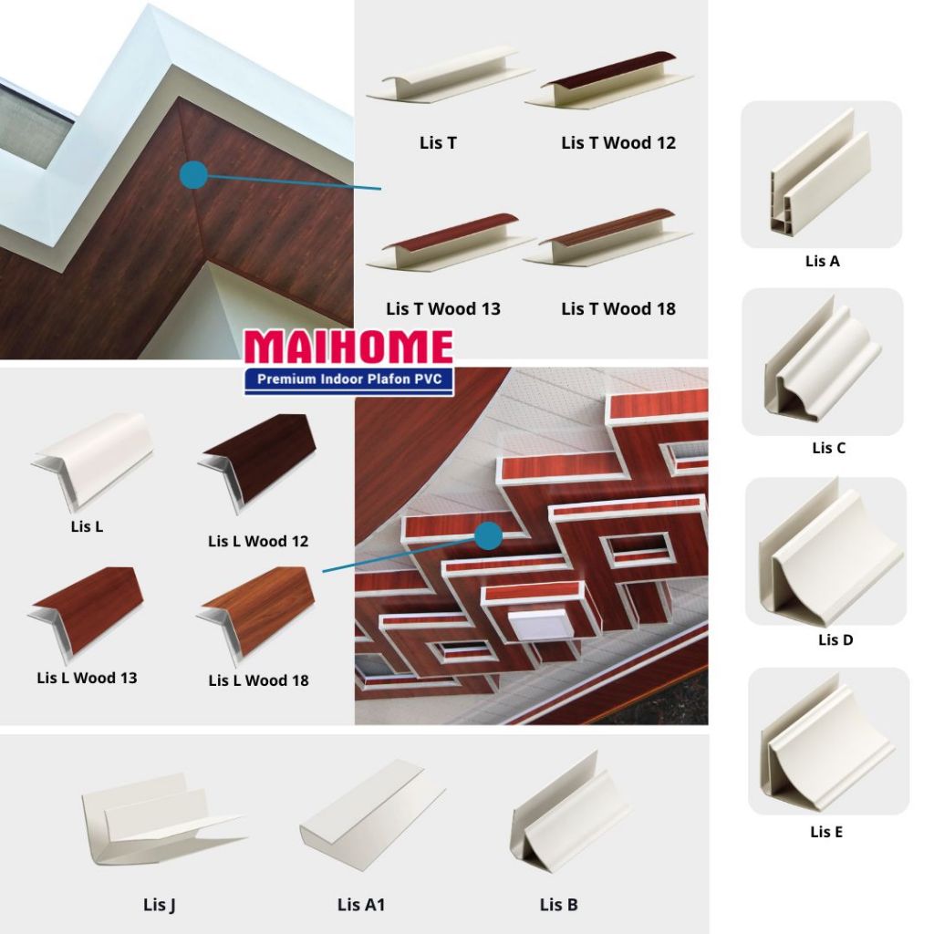 Jual MAIHOME Lis Plafon & Dinding PVC anti patah premium, elegan untuk ...