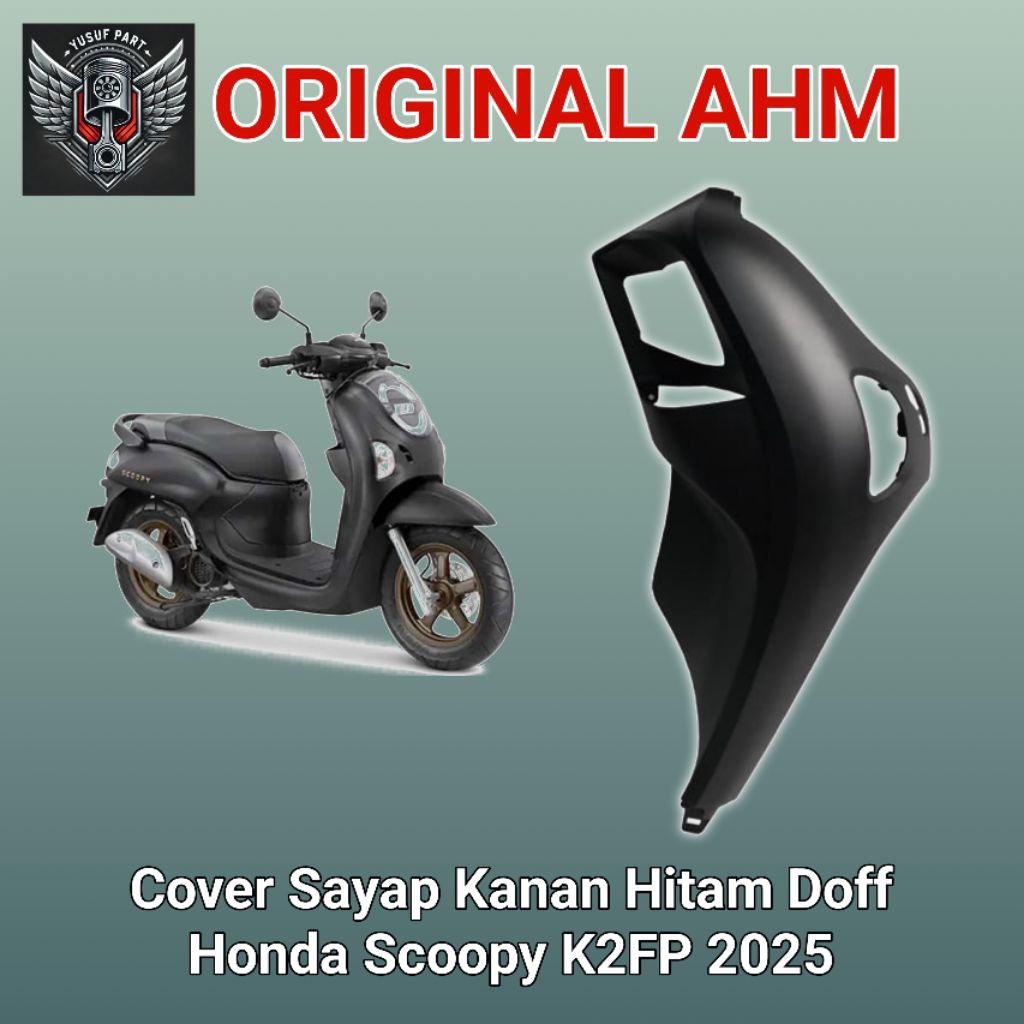 Jual Sayap kanan hitam doff new scoopy 2025 Original 64201-K2F-NC0ZP ...