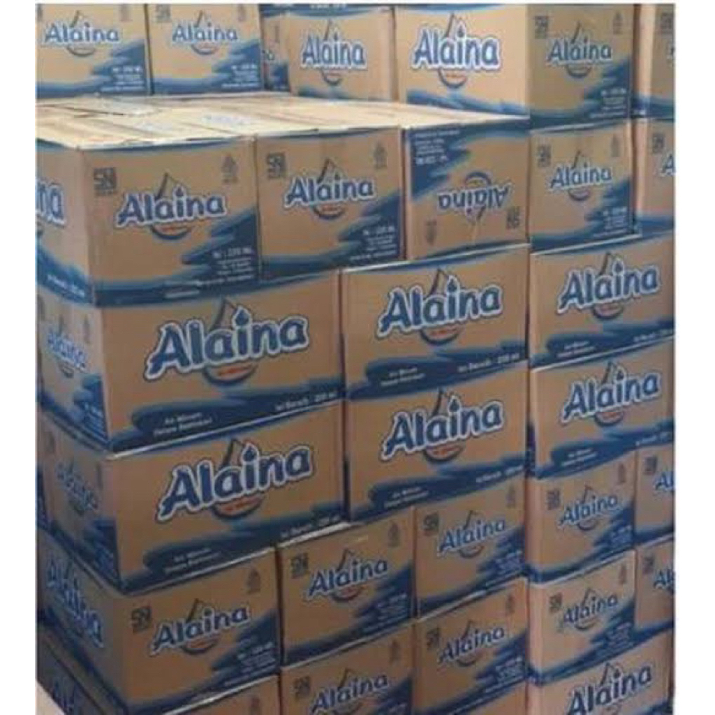 Jual SATU DUS AIR MINERAL GELAS ALAINA | Shopee Indonesia