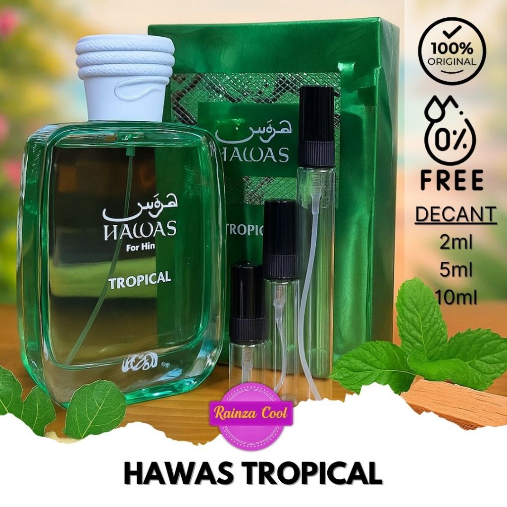 Jual Decant Parfum Rasasi Hawas Tropical Dupe Paradise Garden Coconut ...